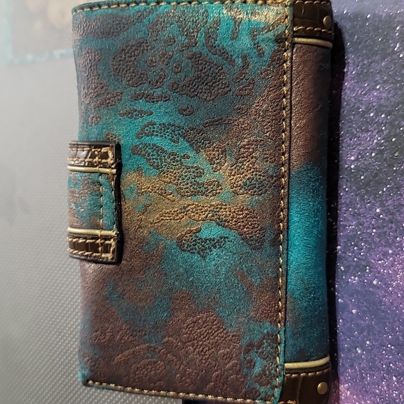 Sharif | Bags | Authentic Sharif Leather Trifold Wallet Boho Design ...